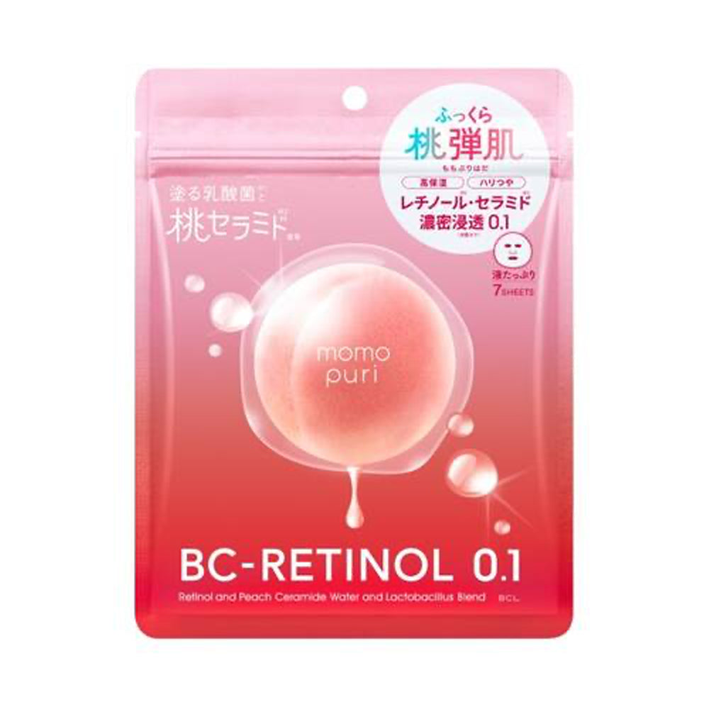 BCL Momopuri BC-Retinol 0.1 Face Mask 7 Sheets